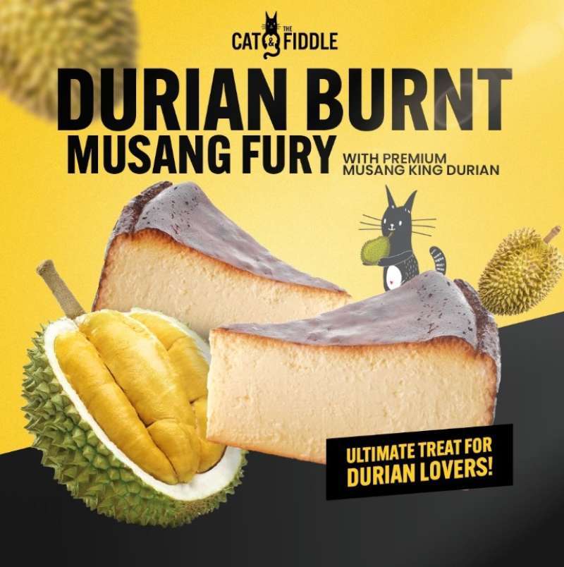 Jual Cat & The Fiddle Musang Furry Duriant Burnt Wholecake - Free Cake ...