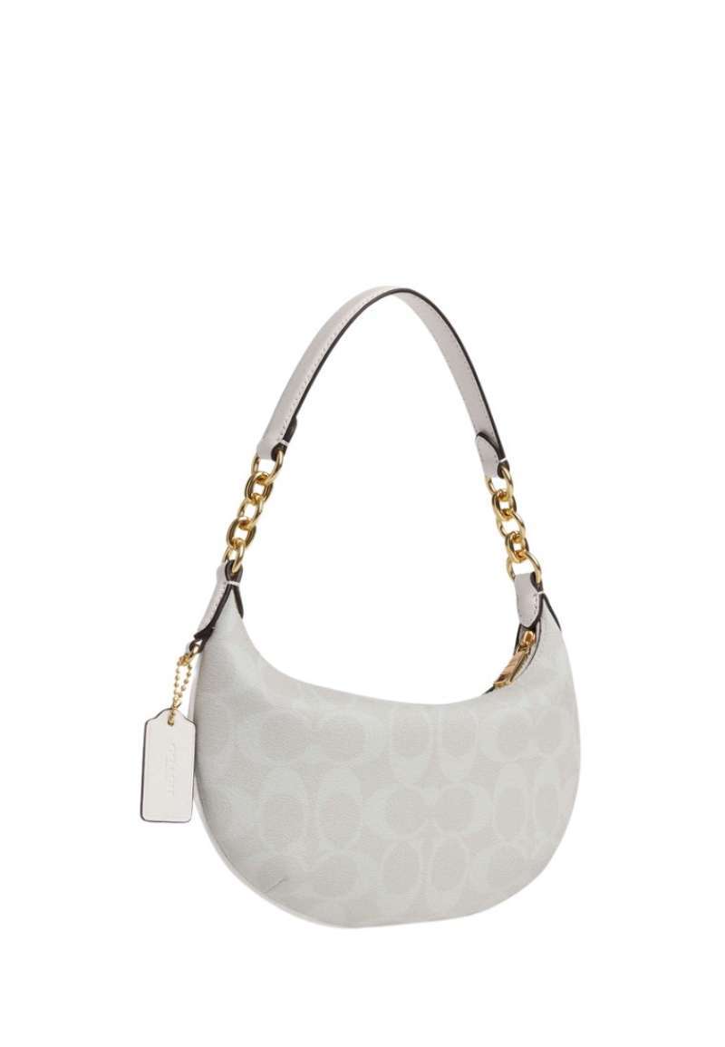 Promo Coach Mini Payton In Signature Canvas Glacier White Diskon 47% Di ...