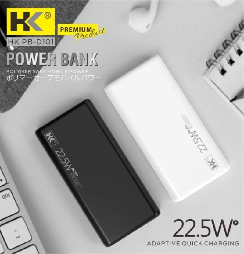 Promo Power Bank Hk Pb-d101 10000mah Pd 22.5w Led Fast Charging ...