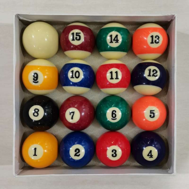 Promo Bola Billiard Pool Ball Set Ukuran 2 1/4 Diskon 33% Di Seller ...