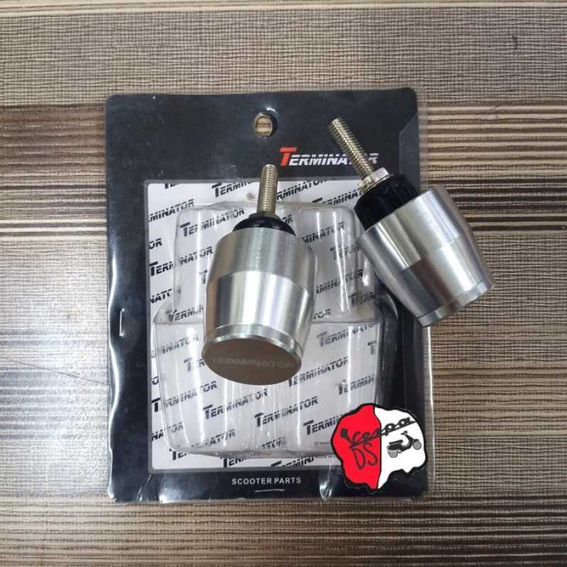 Promo Bar End Stabilizer Terminator Silver Vespa Sprint Primavera Gts S ...