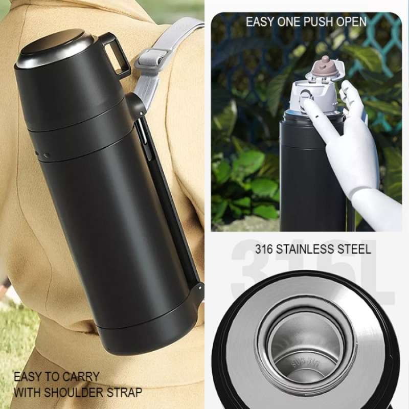 Promo Botol Air Minum Termos Stainless Steel 316 Upstyle 1400 Ml Minimalis Diskon 23% Di Seller ...