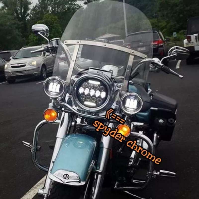 Promo Daymaker 7inch Spyder Chrome With Drl Harley Rubicon W175 Jimny ...