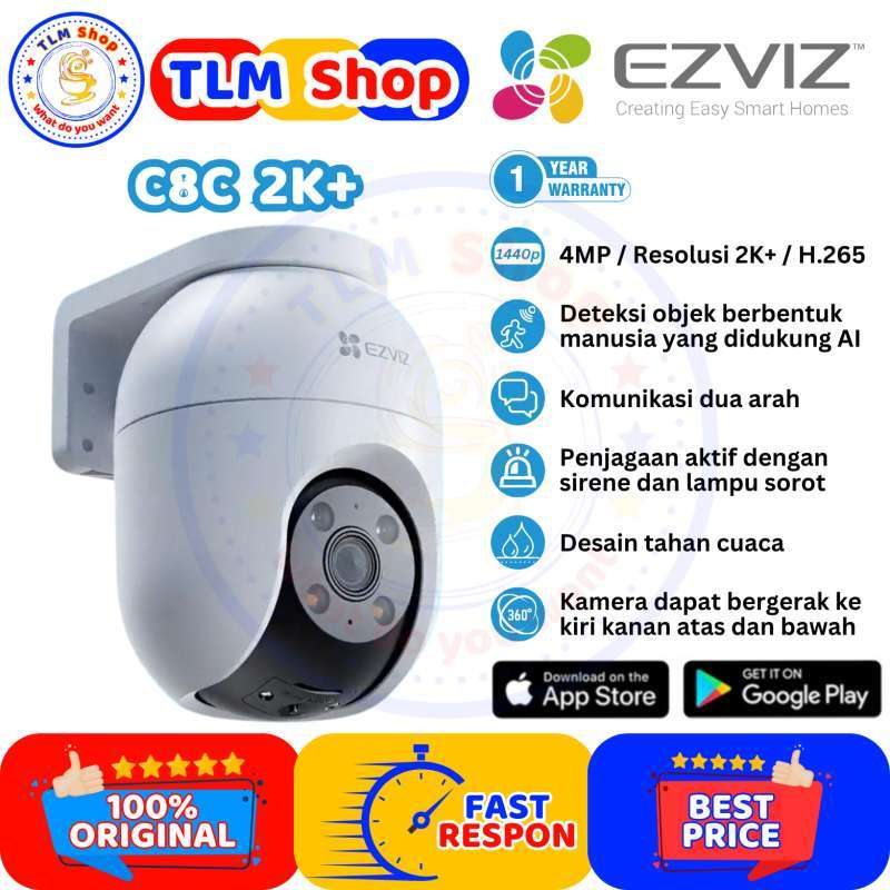 Jual Ezviz C8c 4mp 2k+ Smart Home Wifi Ip Camera Cctv Outdoor 1440p Pan ...