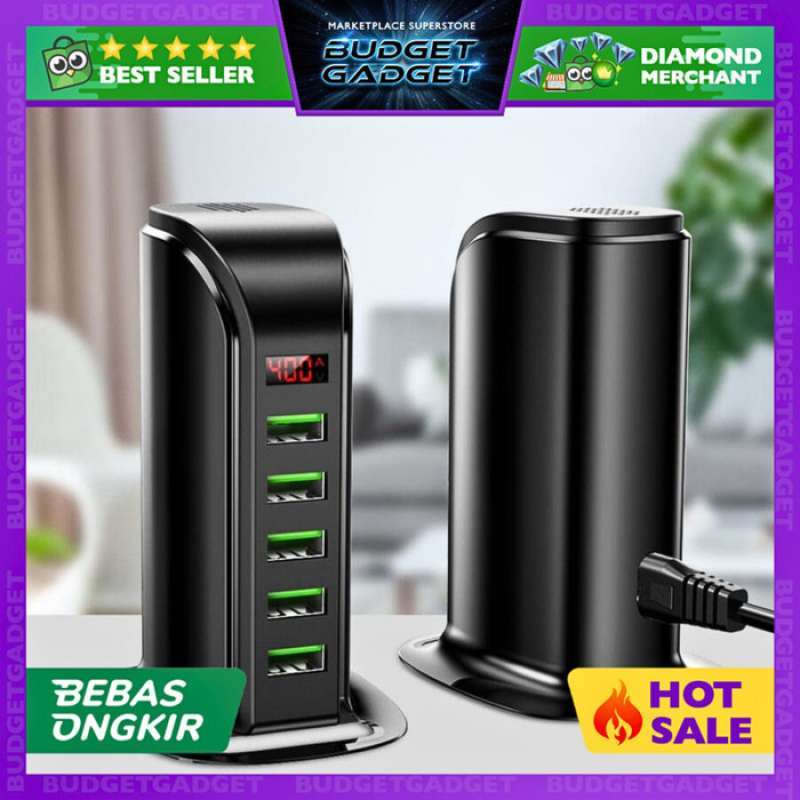 Promo Uslion Charger Usb Smart Charging Station Dock 5 Port 4a - Us04 Diskon 50% Di Seller ...