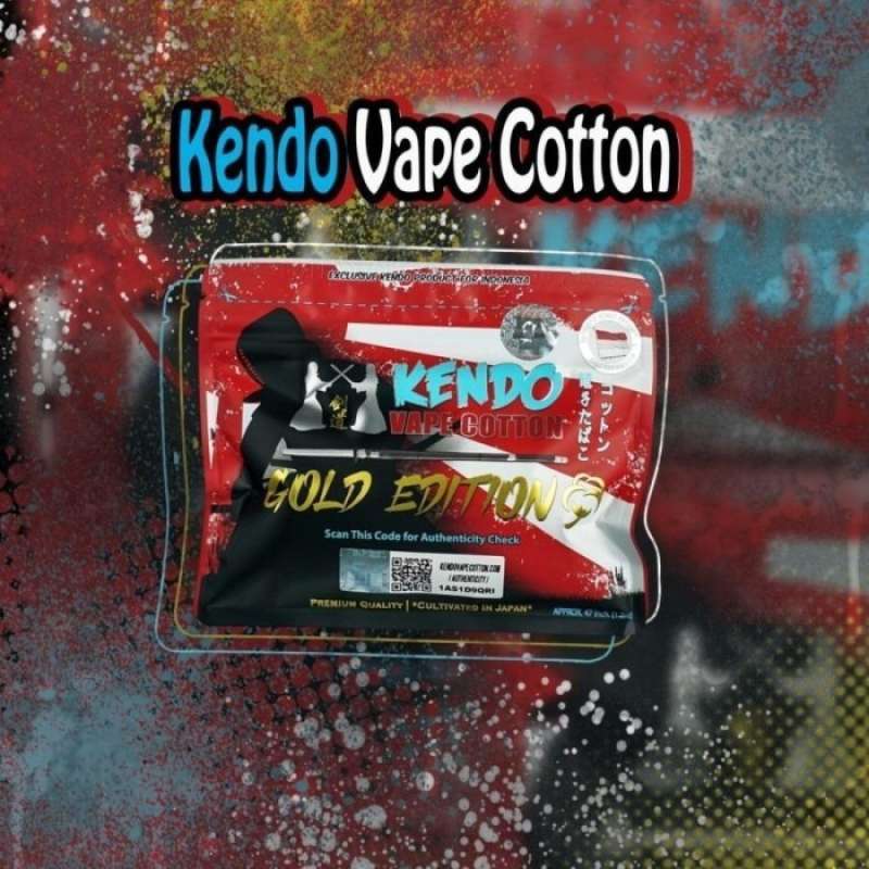 Promo Kendo Vape Cotton Gold Edition Authentic New Batch 100% Original ...