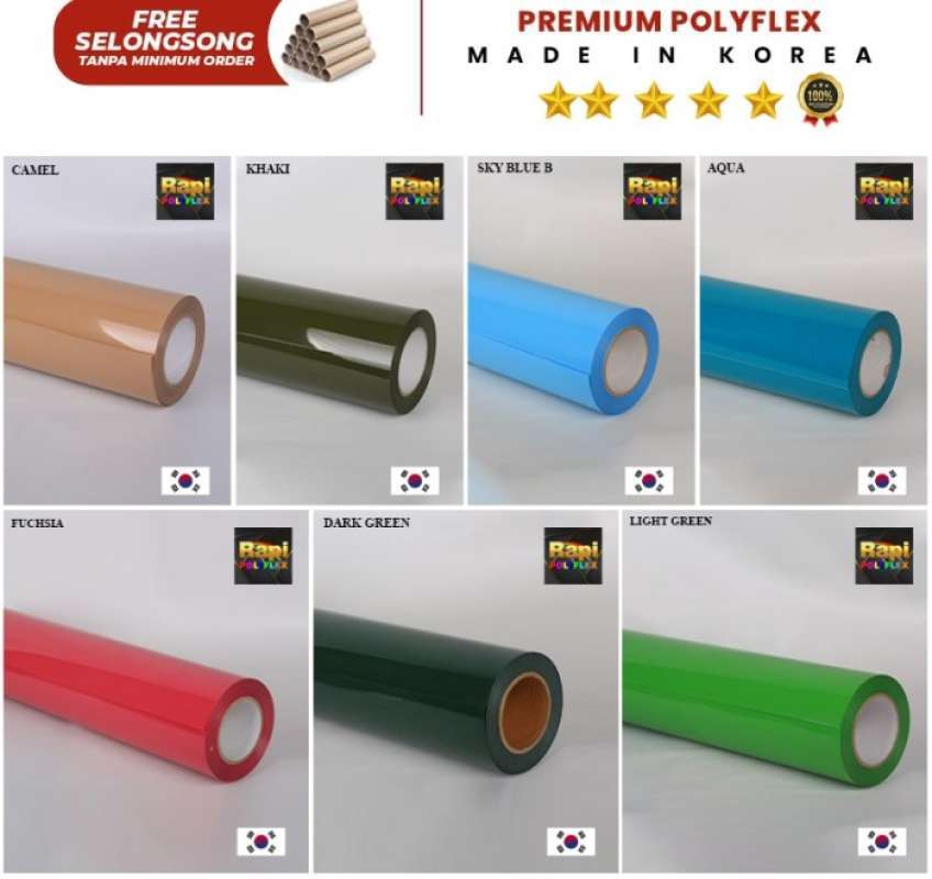 Promo Promo - Polyflex Pvc Made In Korea ( Khusus Rollan ) - Merah ...