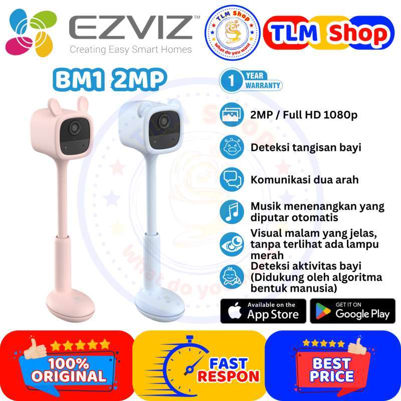 Jual Ezviz Bm1 2mp Smart Home Wifi Ip Camera Cctv Indoor 1080p Battery ...