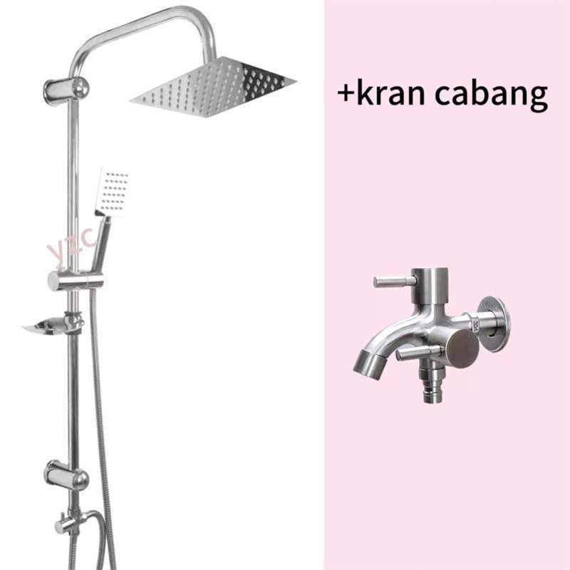 Promo Yup Sus 304 Shower Kamar Mandi Set 4 In 1 Wall Mounted - Perak ...