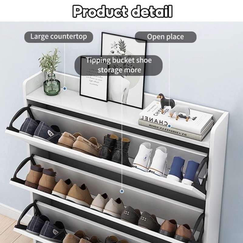 Promo Yup Rak Lemari Satu Minimalis Kayu Susun Penyimpanan M - Putih 90 ...