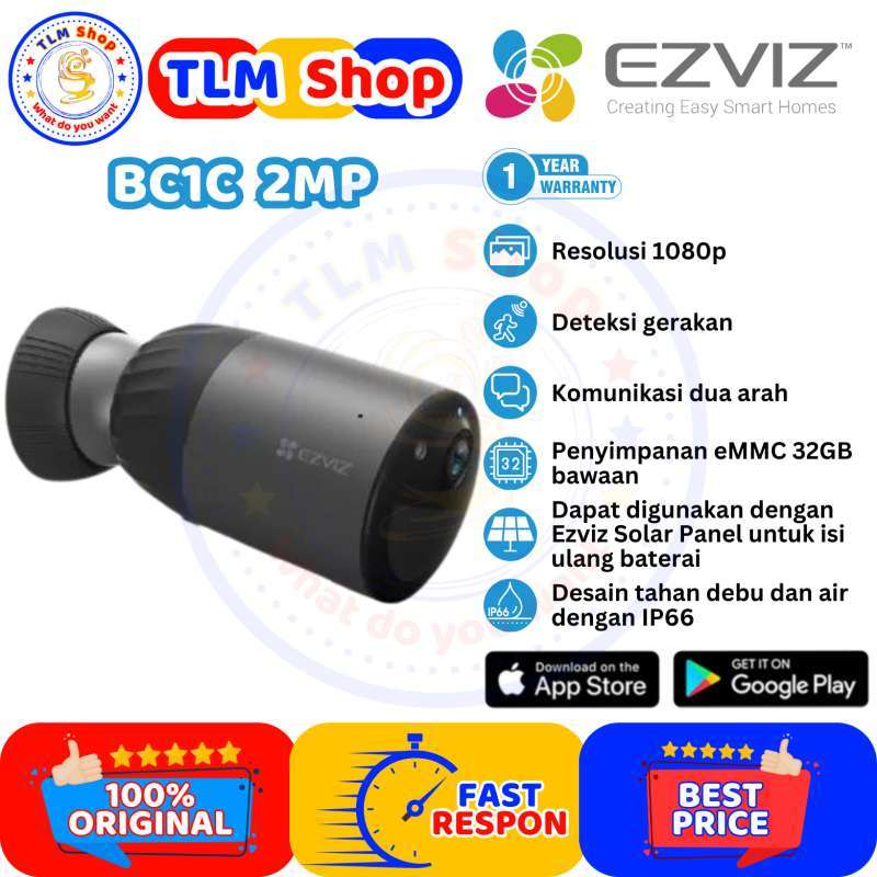 Jual Ezviz Bc1c 2mp Smart Home Wifi Ip Camera Cctv Outdoor 1080p ...