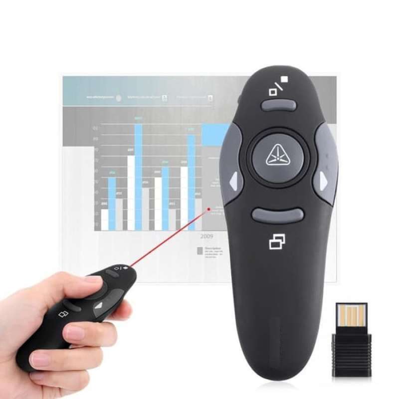 Promo 100% Produk Ori Laser Pointer Wireless Control Untuk Presentasi Power Point Diskon 23% Di ...