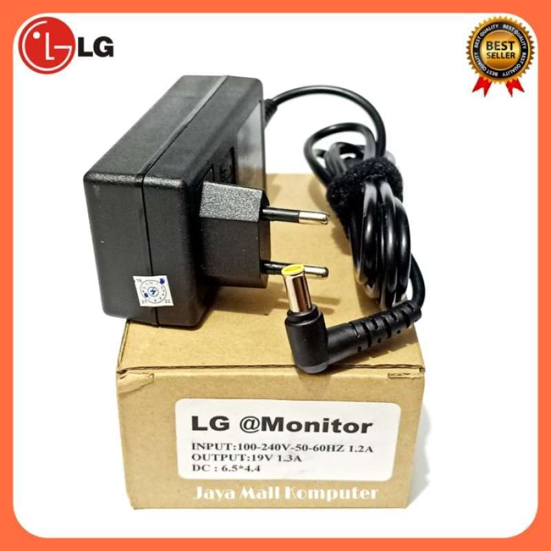 Promo 100% Produk Ori Adaptor Lcd Led Monitor Lg 19v-1.3a (6.5-4.4) 19en33s, 19m35d, 22ea53v ...
