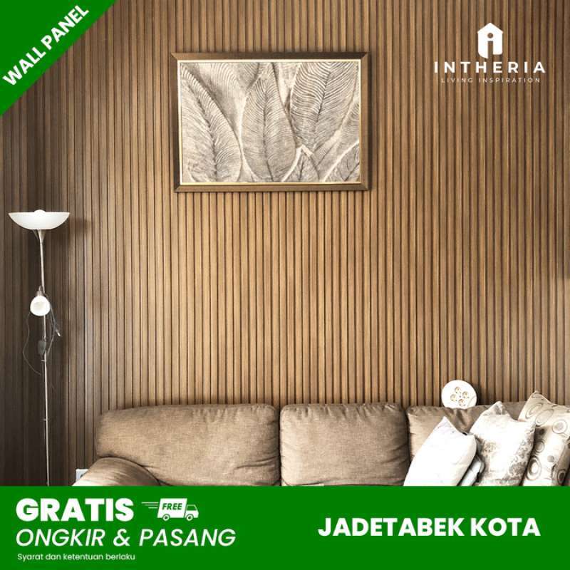 Promo Wall Panel Balian - A02 Brown Cherry Triple Bar / Dinding Kayu ...