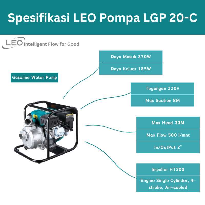 Promo Leo Pump Indonesia Pompa Air Sawah Lgp 20c Diskon 35% Di Seller ...