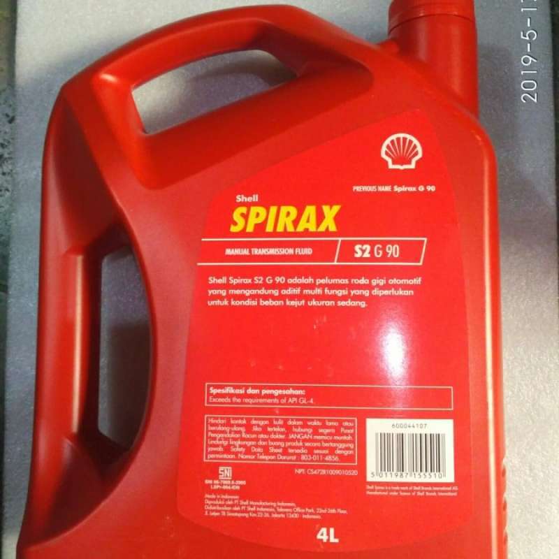 Promo Oli Shell Spirax S2 G90 Manual Transmission Fluid Kemasan 4liter ...
