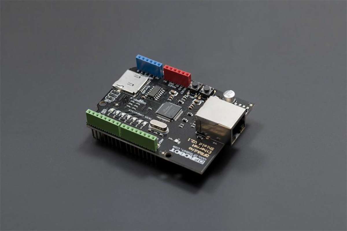 Jual Dfrduino Ethernet Shield (support Mega And Micro Sd) Di Seller It Electro - Kacapiring ...