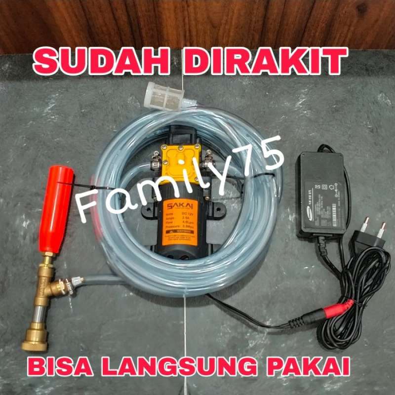 Promo Alat Steam Cuci Motor Ac Mobil Mesin Pompa Dc Mini Stim Motor Ac ...
