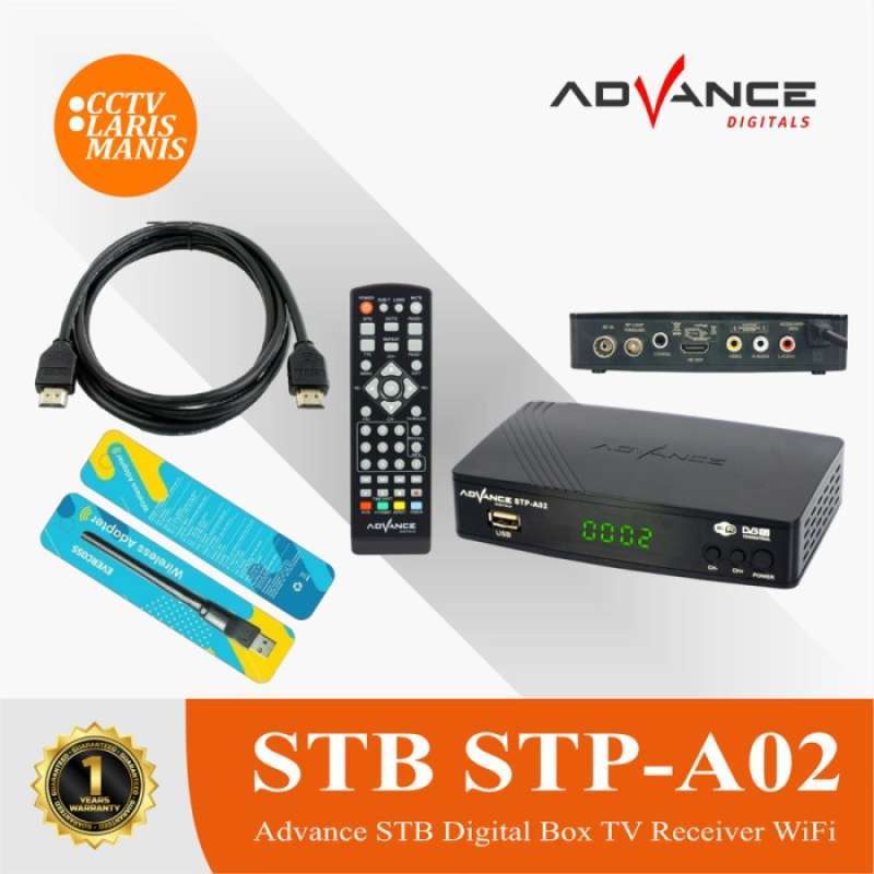 Jual Set Top Box Advance Stp-a02 Stb Full Hd Siaran Tv Digital Dvb T2 - A02 + Wifi Di Seller ...