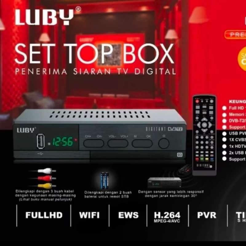 Jual Set Top Box Tv Digital Luby Dvb T2 / Setup Box Tik Tok Siaran ...