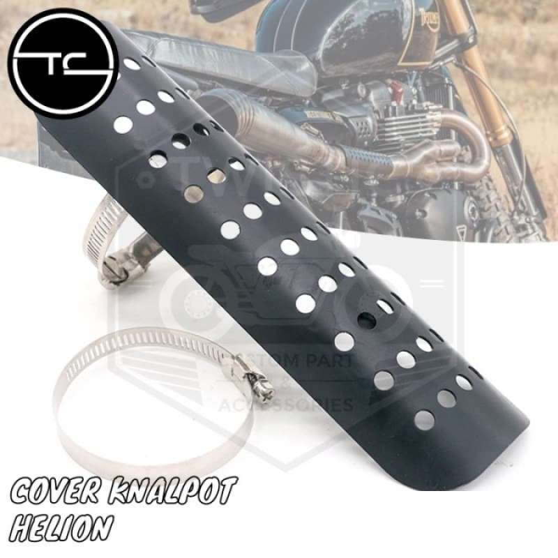 Promo Cover Shield Pelindung Knalpot Helion Motor W175 Xsr 155 Benelli ...