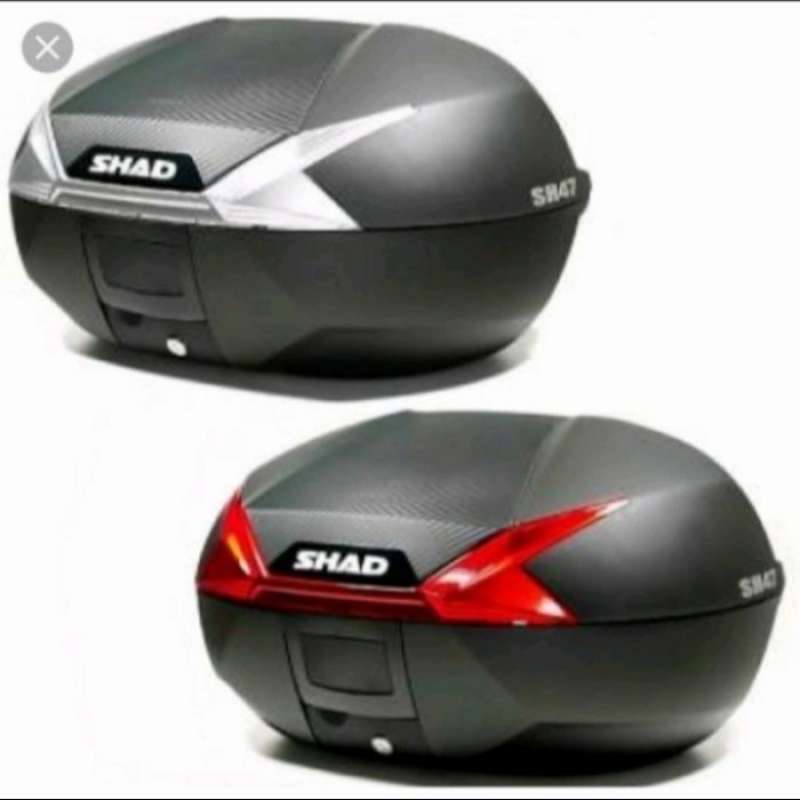 Promo Box Shad Pcx-160/ Pcx-150 Sh-47 Mika Putih / Merah + Bracket Box ...