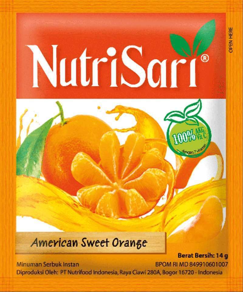Jual Nutrisari American Sweet Orange [10 Pcs - Kemasan Renteng] Di ...