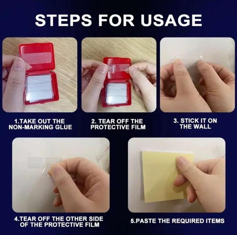 Promo Double Tape Mini Transparan Dua Sisi Isi 60pcs/box / Double Tape ...