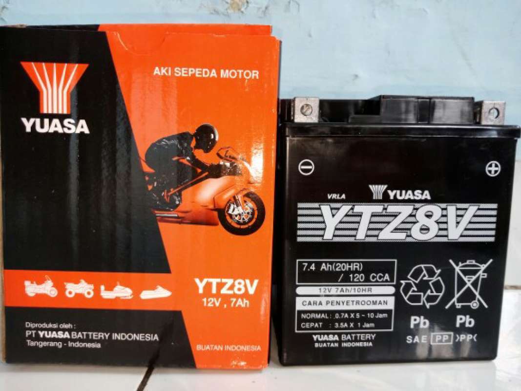 Promo Aki Motor Yuasa Ytz8v Untuk, 250, Vespa Sprint Dll Diskon 12% Di Seller Toplets Shop ...