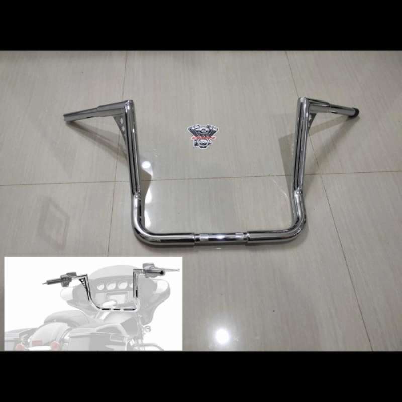 Promo Stang Ape Hanger Harley Touring 14 Inch Handlebars Harley Bagger ...