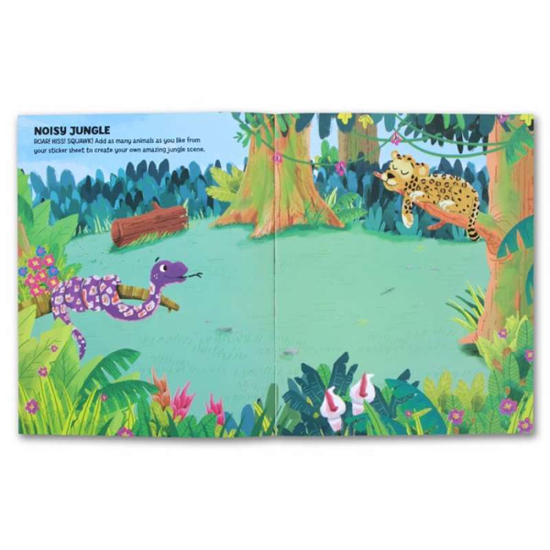 Promo Buku Stiker Anak! My First Jungle Sticker Scene Diskon 27% Di ...