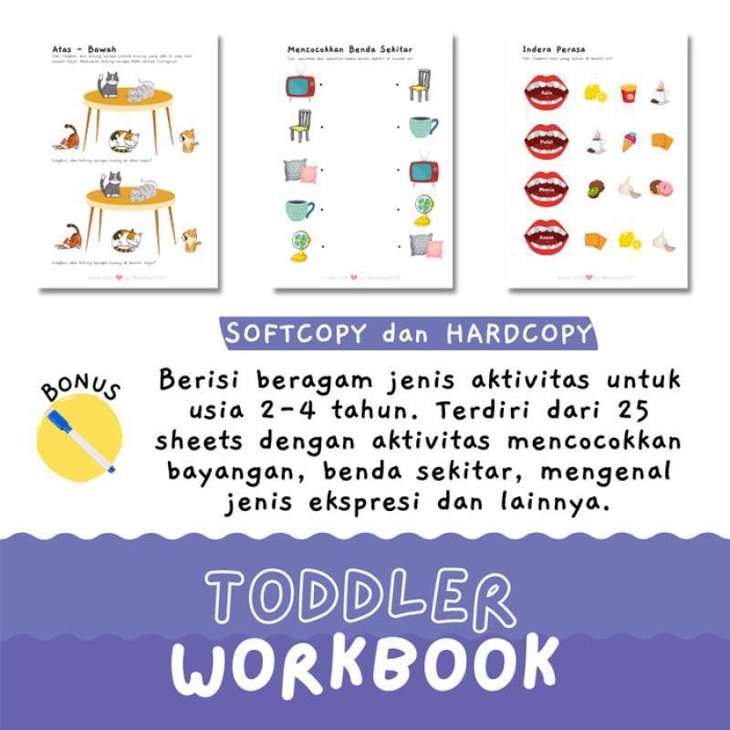 Promo Toddler Worksheet 2-4y By @sudiyanti27, Worksheet Anak, Printable ...
