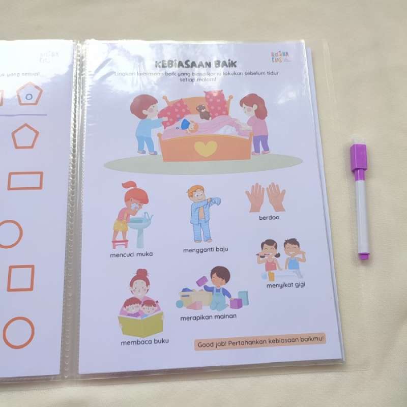 Promo Wroksheet Vol. 03 / Lembar Kerja Anak Usia 5th+ - + Map & Spidol ...