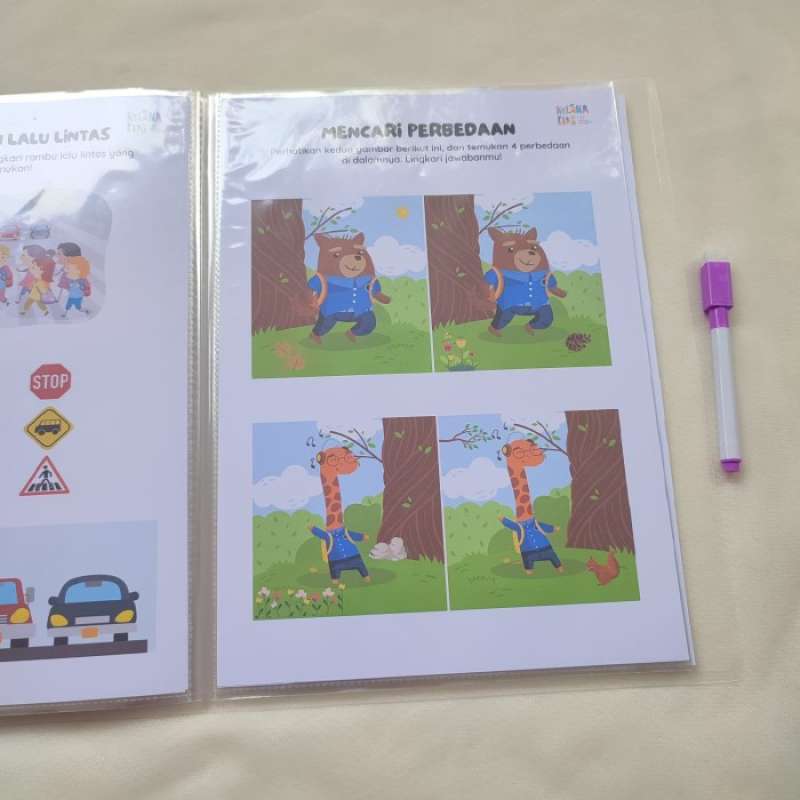 Promo Wroksheet Vol. 03 / Lembar Kerja Anak Usia 5th+ - + Map & Spidol ...