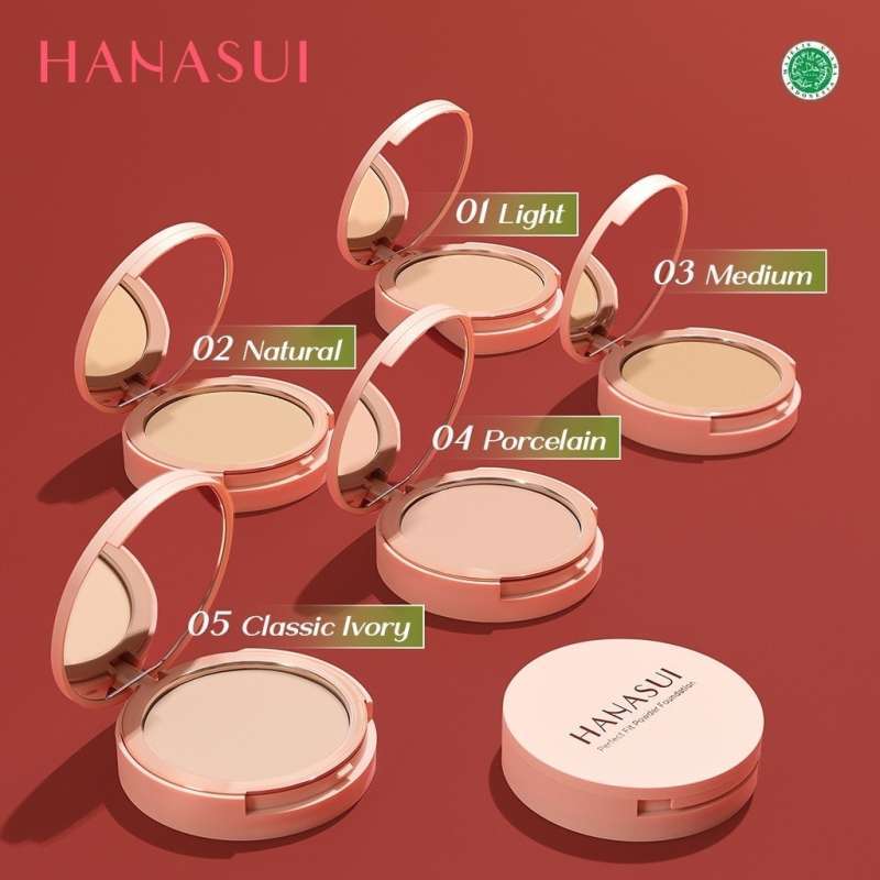 Jual Hanasui Perfect Fit Powder Foundation Bedak Padat - 05 Classic ...