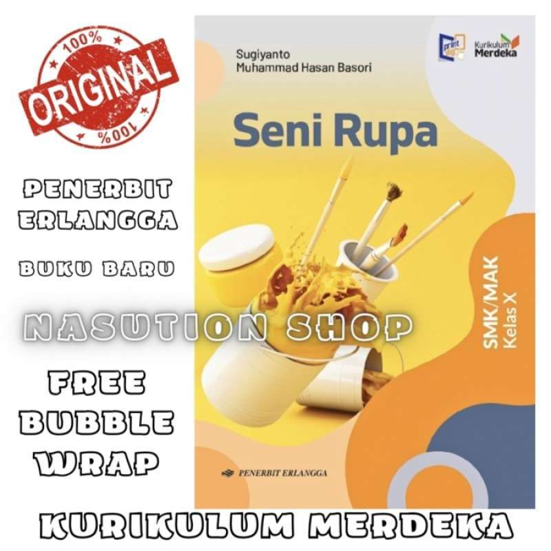 Promo Buku Seni Rupa Kelas 1 / X 10 Smk Erlangga Kurikulum Merdeka ...