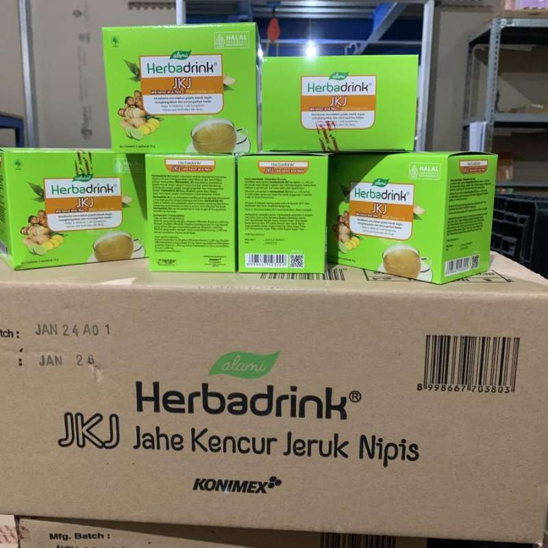 Jual Herbadrink Jkj ( Jahe Kencur Jeruk Nipis ) Kemasan 1 Pack Isi 5 ...
