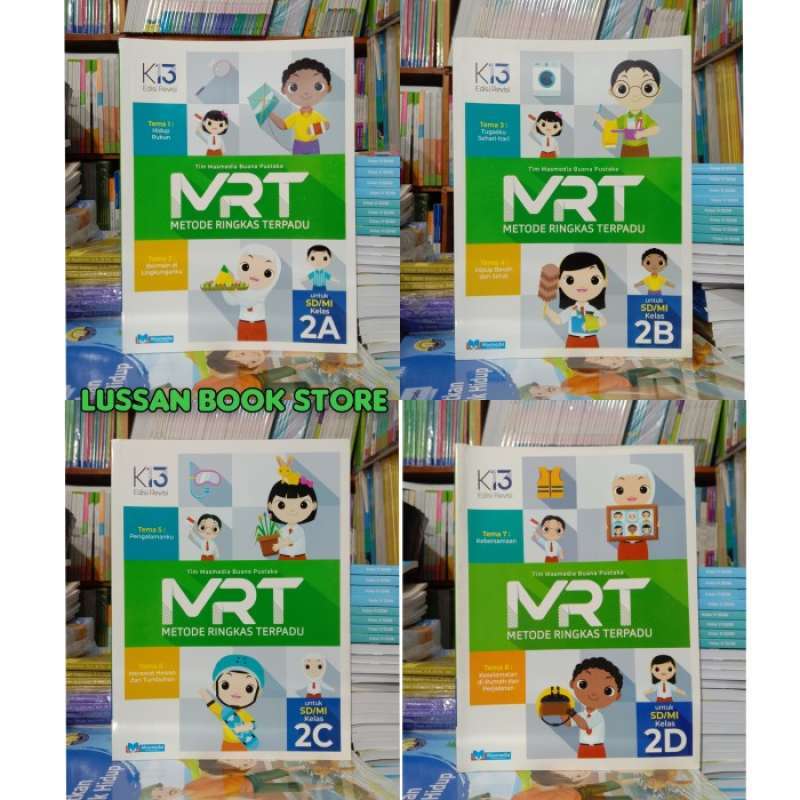 Promo Paket Buku Mrt 2a,2b,2c,2d Kelas 2 Sd. Buku Metode Ringkas ...