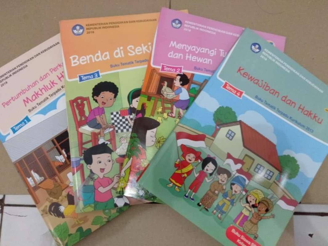 Promo Paket Buku Tematik Depdikbud Kelas 3 Semester 1 Tema 1,2,3&4 ...