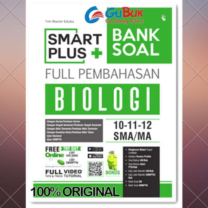 Promo Buku Smart Plus Biologi Sma/ma Bank Soal Full Pembahasan Diskon 27% Di Seller Huka Shop ...