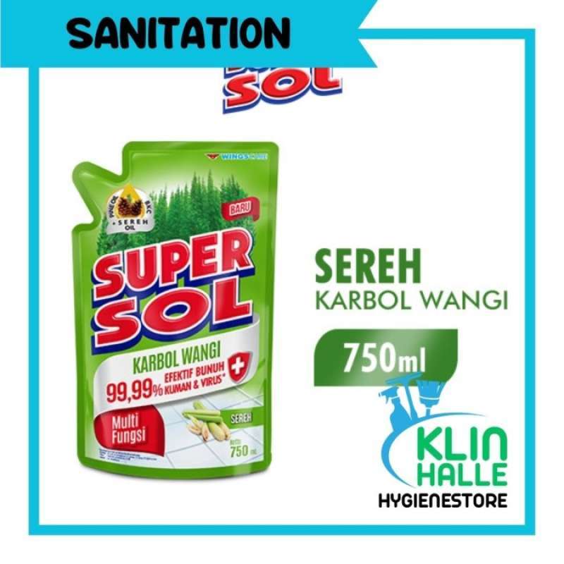 Jual Supersol Karbol Wangi Pouch 750ml, Family Colour Sereh Di Seller ...