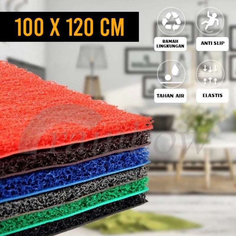 Promo Keset Karpet Pvc Mie / Bihun Meteran - 100 X 120 Warna Merah ...