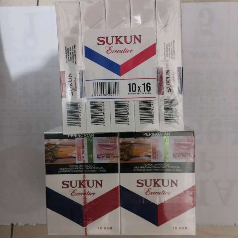 Jual Rokok Sukun Executive Putih 16 Batang [1 Slop] Di Seller Toko Bejo ...