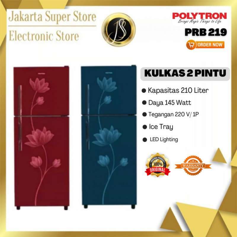 Promo Polytron Kulkas 2 Pintu Lemari Es Prb-219 Diskon 23% Di Seller ...