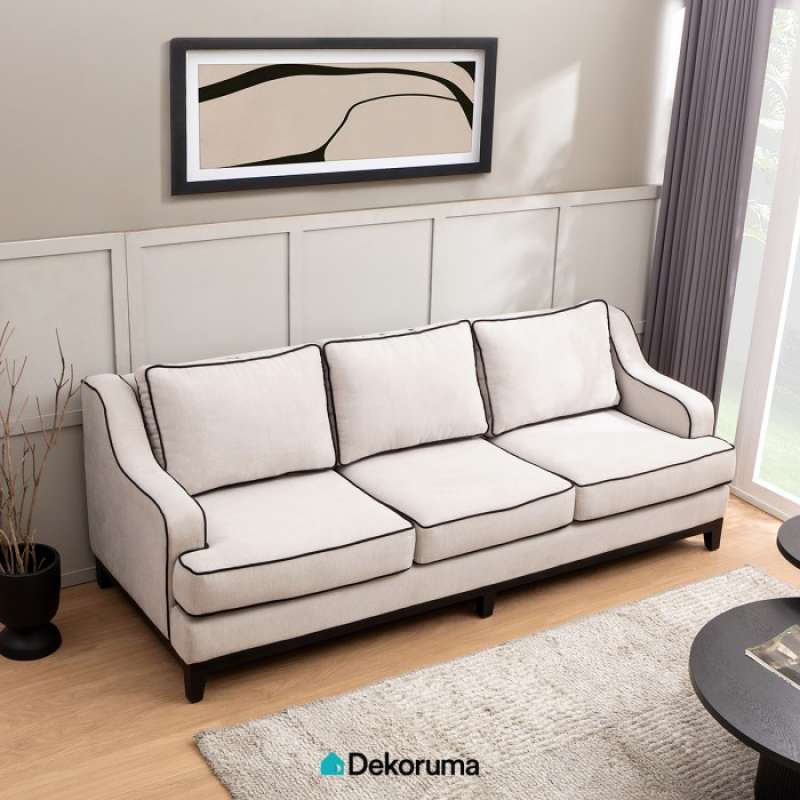 Jual Dekoruma Miura Sofa Minimalis 3 Dudukan / Sofa Ruang Tamu 3 Seater ...