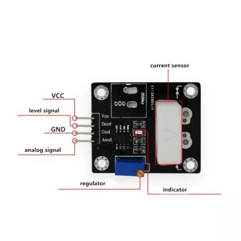 Jual Ready ~ Wcs1700 Sensor Arus Ac Dc Hall Current Max 70a Analog & Di ...