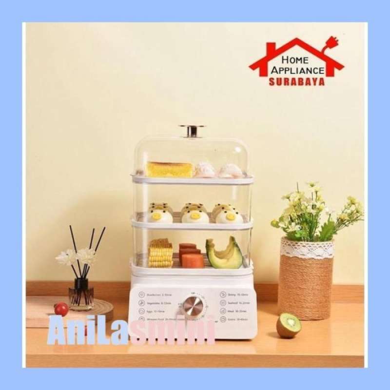 Jual Coolâ „ Idealife Electric Food Steamer 3 Layer - Pengukus Makanan ...
