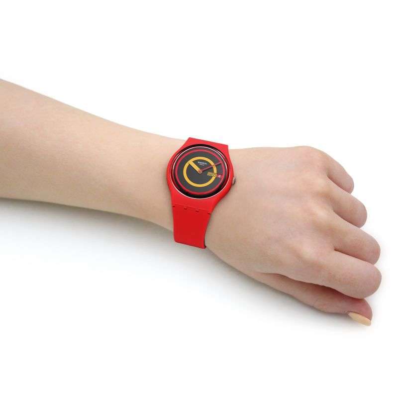 Promo Swatch So28r702 Concentric Red Jam Tangan Wanita Analog Original ...
