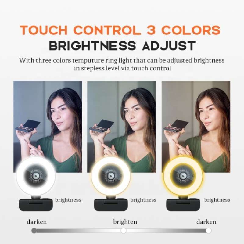 Promo 100% Produk Ori Smart Webcam 4mp Hosodo H200 Led 2k With Remote ...