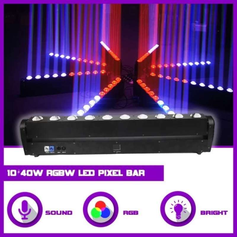 Promo Led Beam Moving Bar Light 10x40 Wall Washer Rgbw Dico Panggung ...
